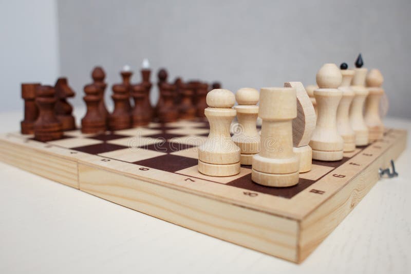 Chess on the table stock image. Image of chess, intellectual - 143967575