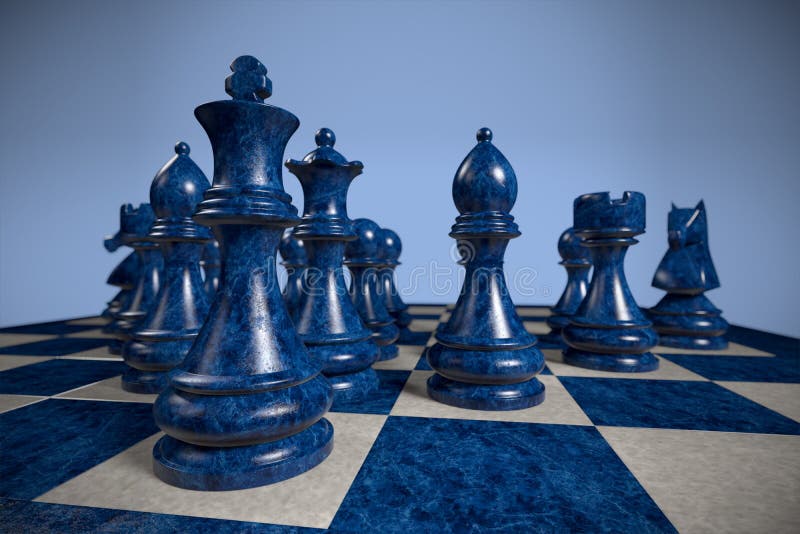 Chess: team stock illustration. Illustration of digitally - 31679170