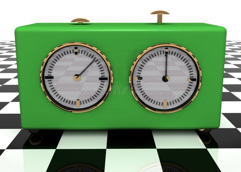 Chess timer stock illustration. Illustration of chess - 19362061