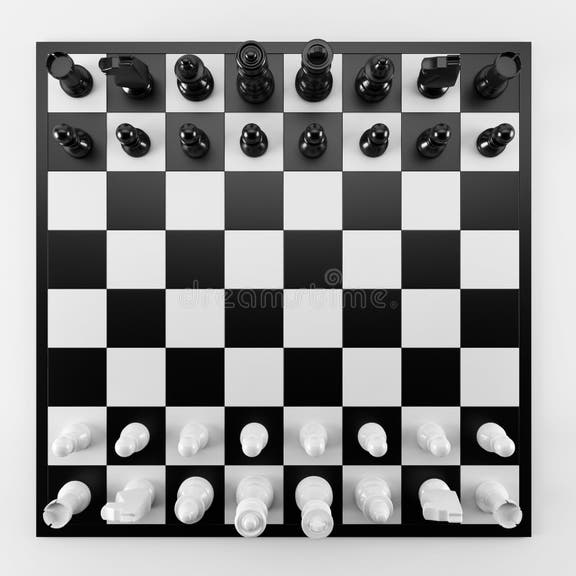 Chess from top view stock illustration. Illustration of pawn - 45209348