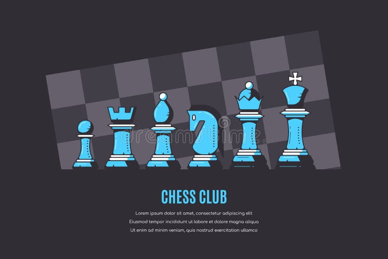 Chess Tournament Banner Template, Flat Vector Illustration Stock Vector ...