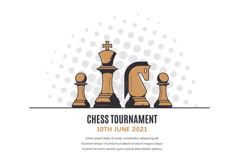 Chess Tournament Banner Template, Flat Vector Illustration Stock Vector ...
