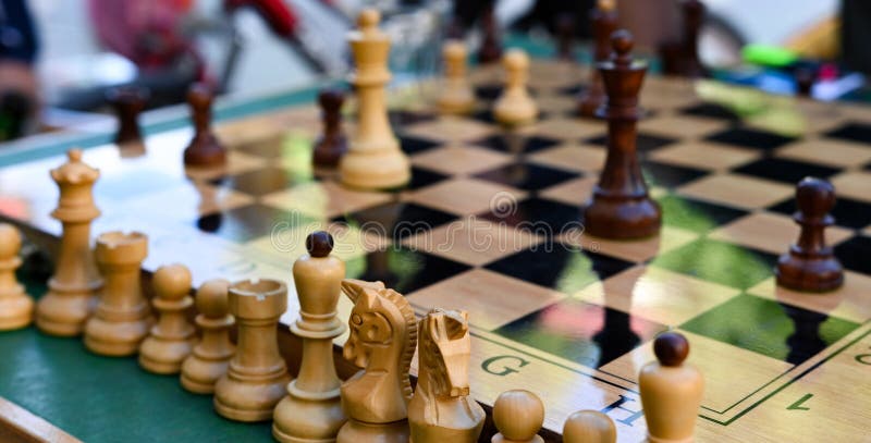 Chess Tournament Outdoor ,strategy Game, Stock Image - Image of ...