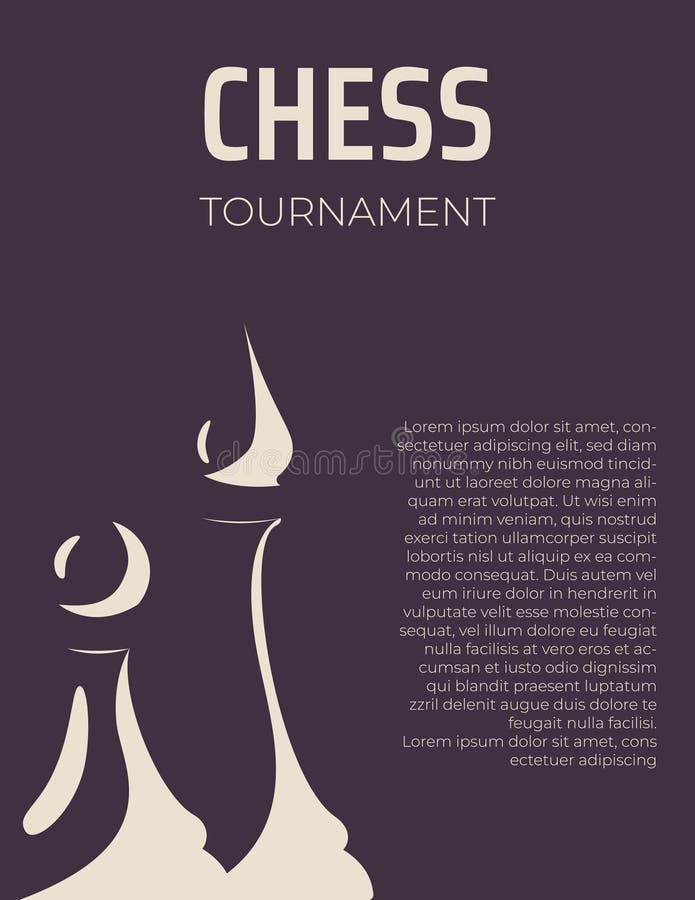Chess tournament poster stock vector. Illustration of achievement ...