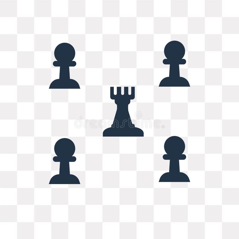 Chess Vector Icon Isolated on Transparent Background, Chess Tra Stock ...