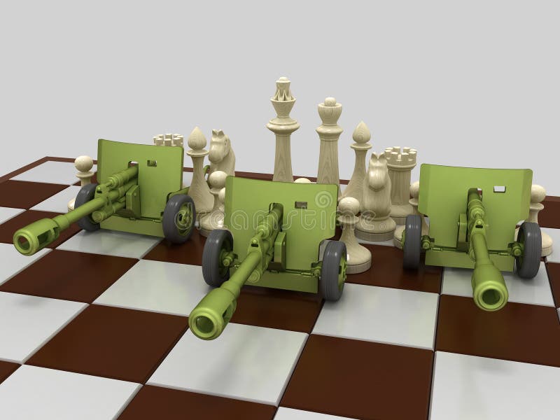Chess war 1 stock illustration. Illustration of hobbies - 31996693