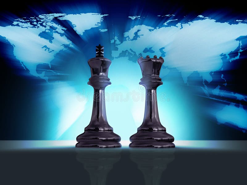 Global Business Strategy Chess World Sovereignty Stock Illustration ...
