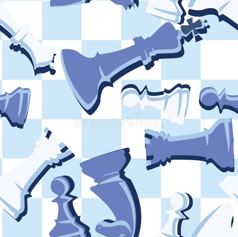 Chessboard Blue Seamless Texture Stock Illustration - Illustration of ...