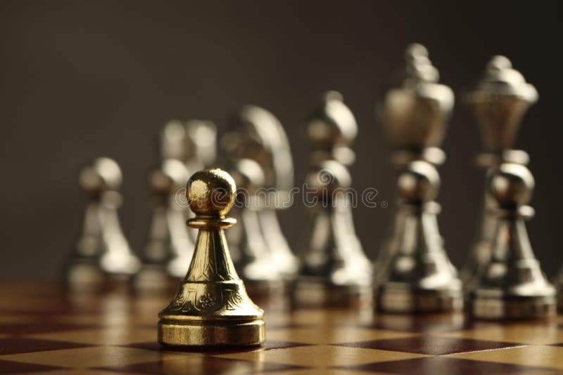 Chessboard with Game Pieces on Light Background, Closeup Stock Image ...