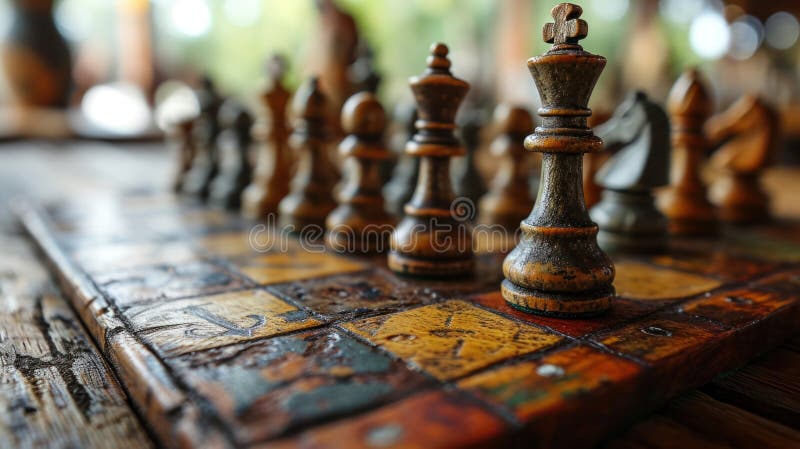Chessboard with Peace Symbol: Strategy for Harmony - AI Generated Stock ...