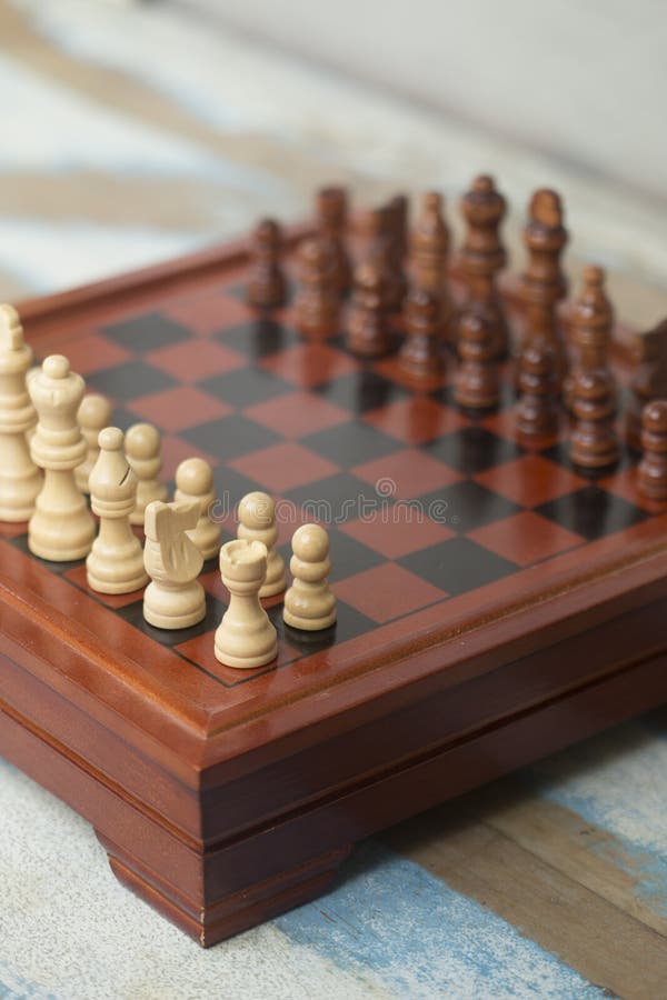 Chess Board Overview, with Game Finished by Checkmate Stock Image ...