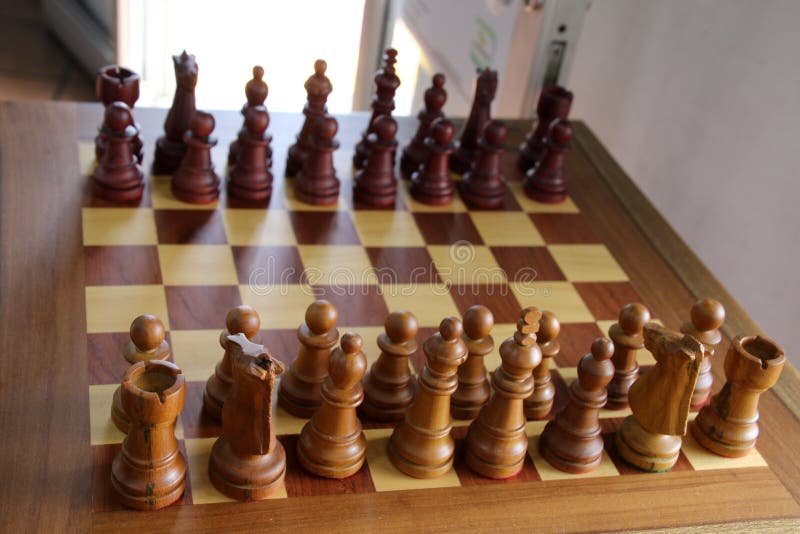 The Chessmen are Ready To Attack for the Game. Stock Image - Image of ...