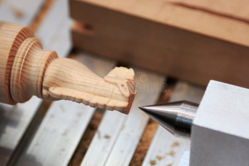 Chessmen turning stock photo. Image of sawdust, knight - 45295164