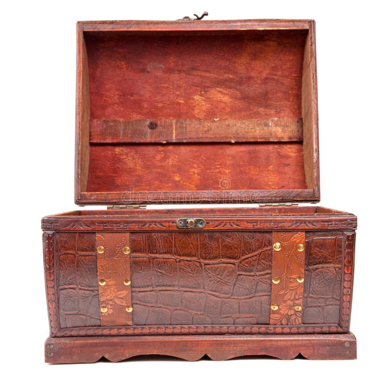 Empty treasure chest stock image. Image of empty, open - 24779227