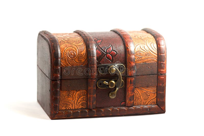 Chest Box Isolated on White Stock Image - Image of furniture, crate ...