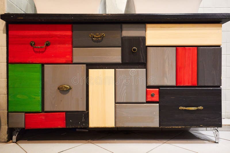 Chest of Drawers from Many Different and Different Sizes of Drawers ...