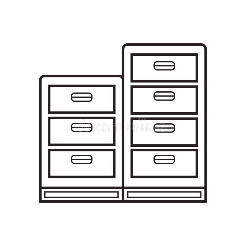 Chest of Drawers.Coloring Book Antistress for Children and Adults. Zen ...