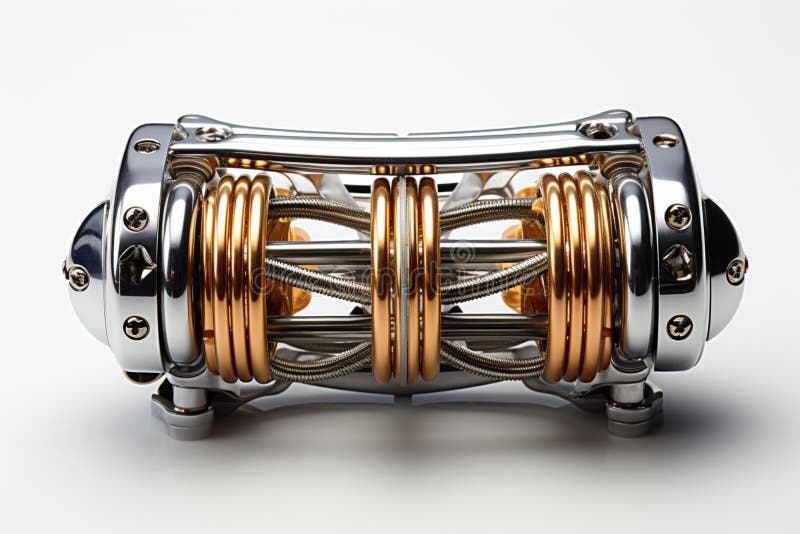 Chest Expander Spring on White Background Stock Illustration ...