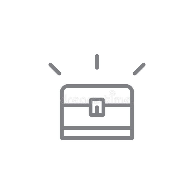 Chest Icon. Element of Beach Holiday Icon. Thin Line Icon for Website ...