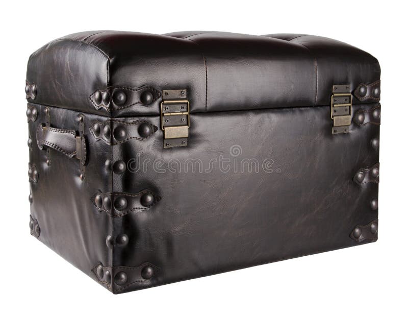 Chest with the Lid Closed and the Book Stock Photo - Image of front ...