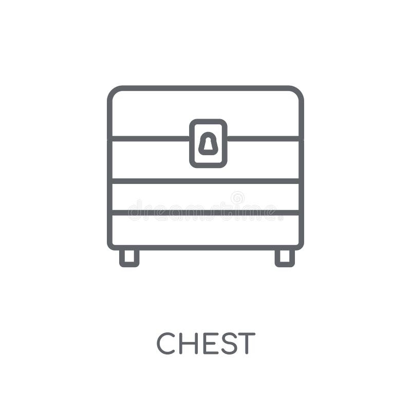 Chest Icon. Trendy Chest Logo Concept on White Background from L Stock ...