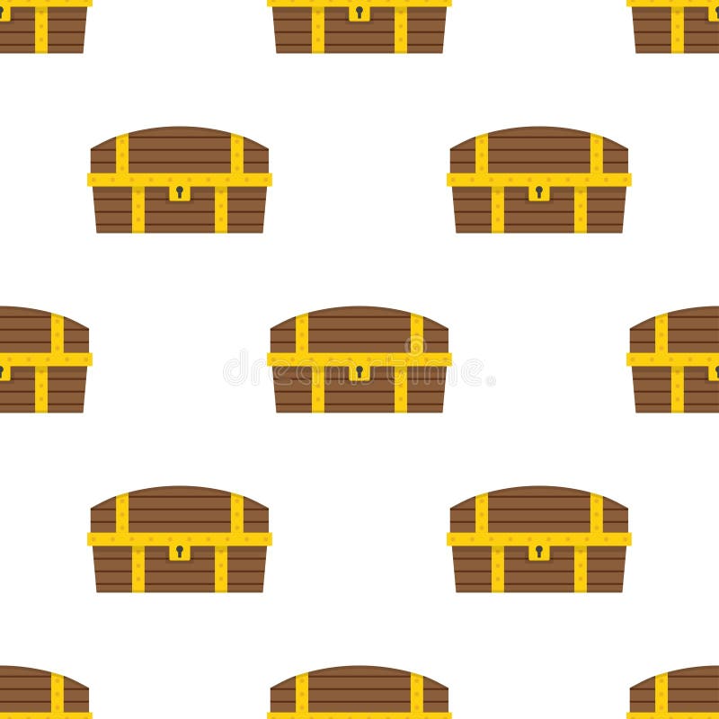 Chest Pattern Seamless Flat Style Stock Vector - Illustration of vector ...