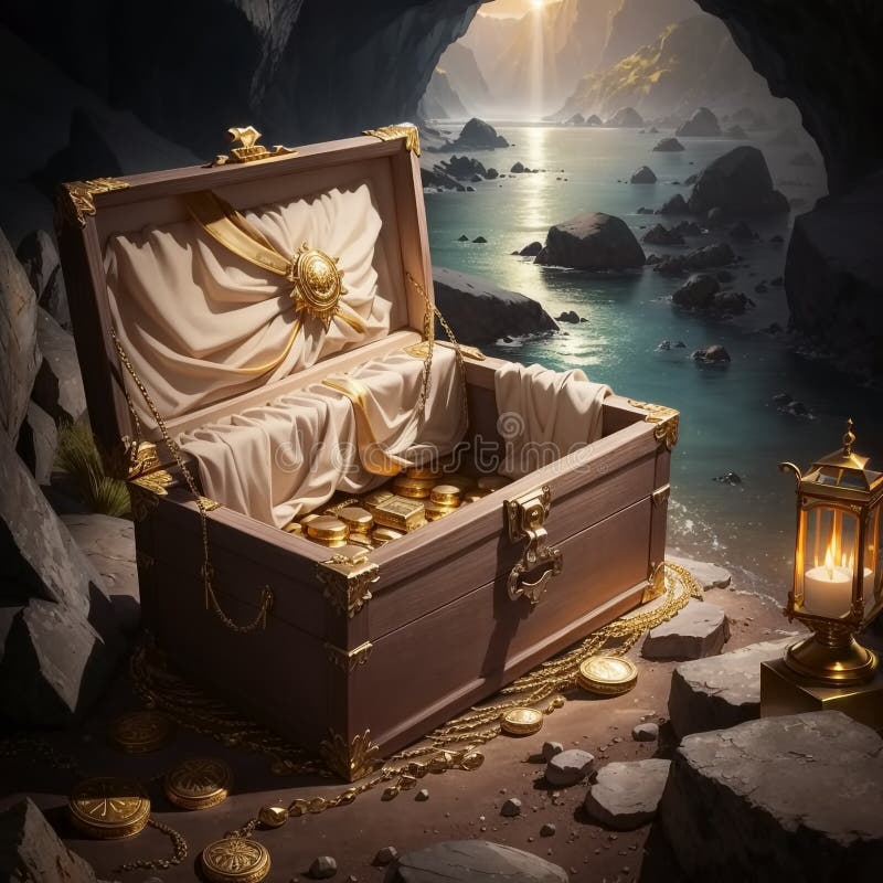 Pirate Treasures Cartoon Set Stock Vector - Illustration of collection ...