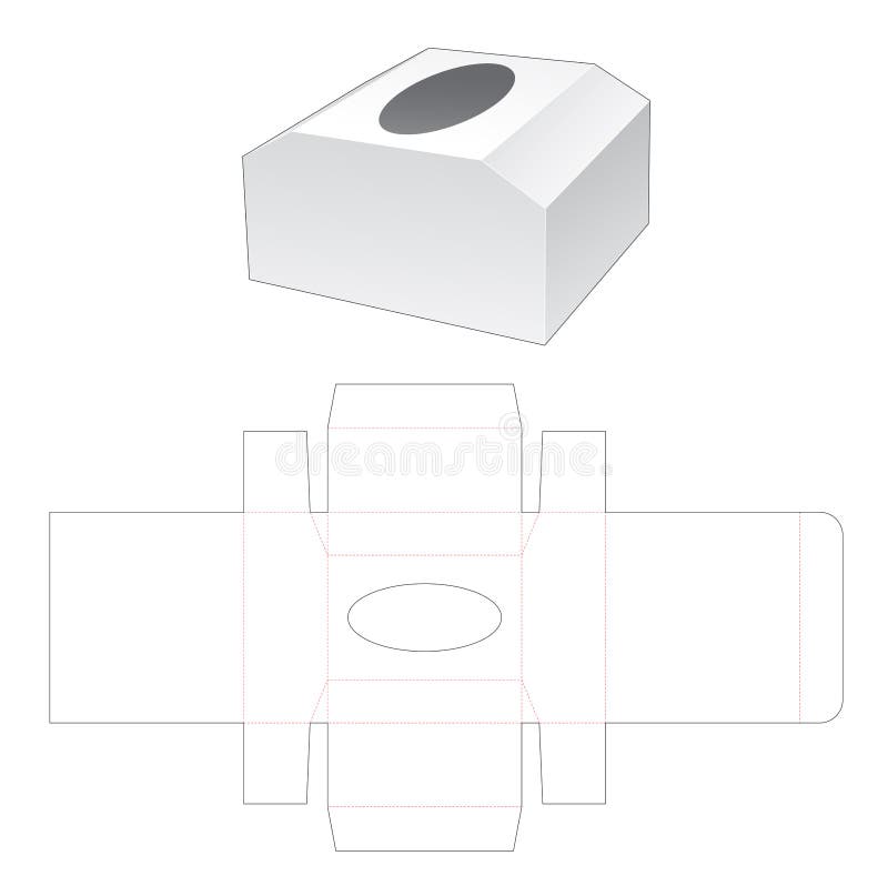 Tissue Box Template Concept Series Stock Vector - Illustration of ...