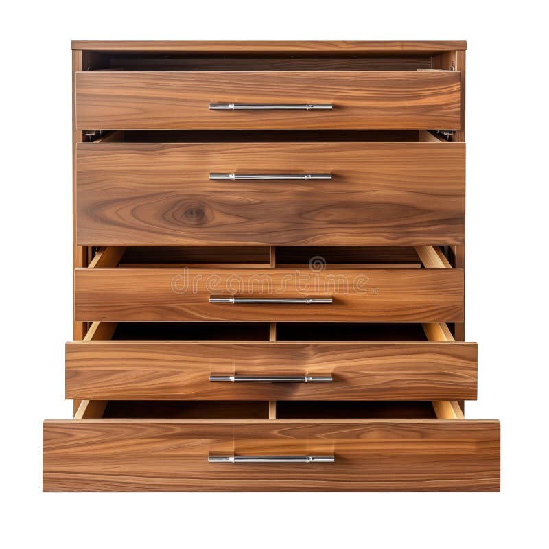 A Chest of Solid Wood with Three Drawers, Stained and Lacquered ...