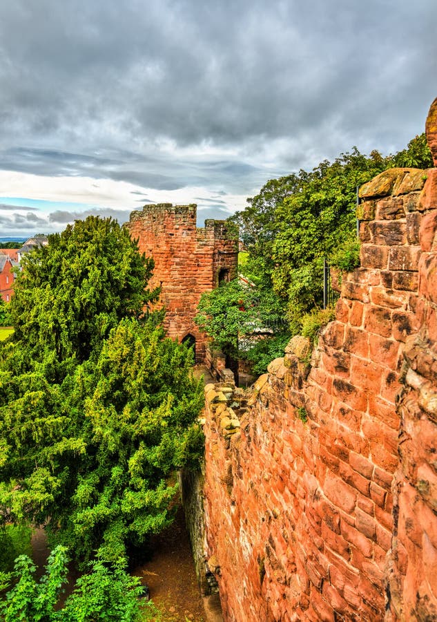 Chester City Walls in England Stock Photo - Image of cheshire, great ...