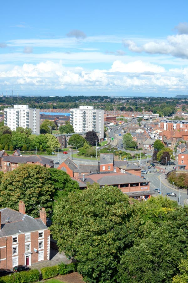 Chester miasto, Anglia fotografia editorial. Obraz złożonej z ...