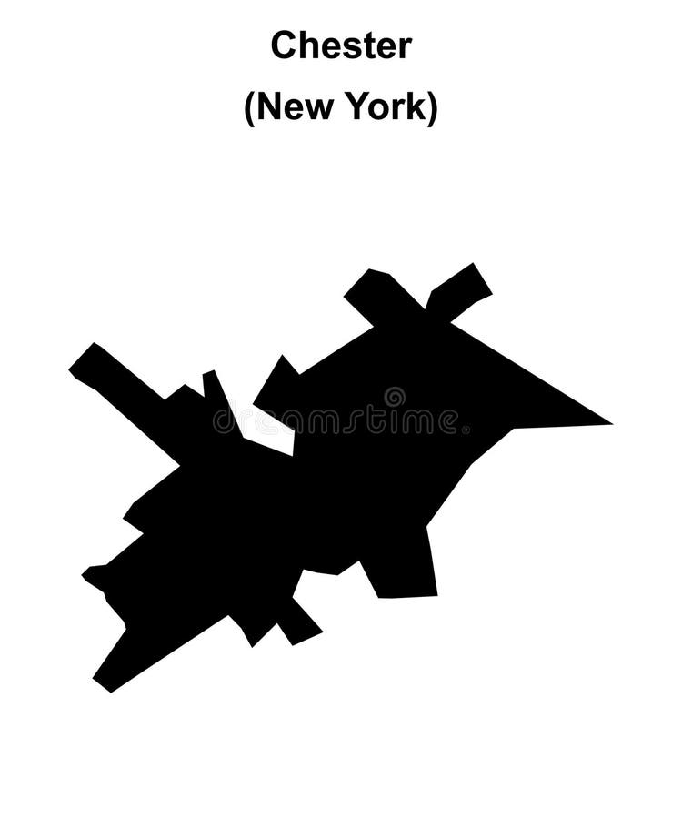 Chester outline map stock illustration. Illustration of infographic ...
