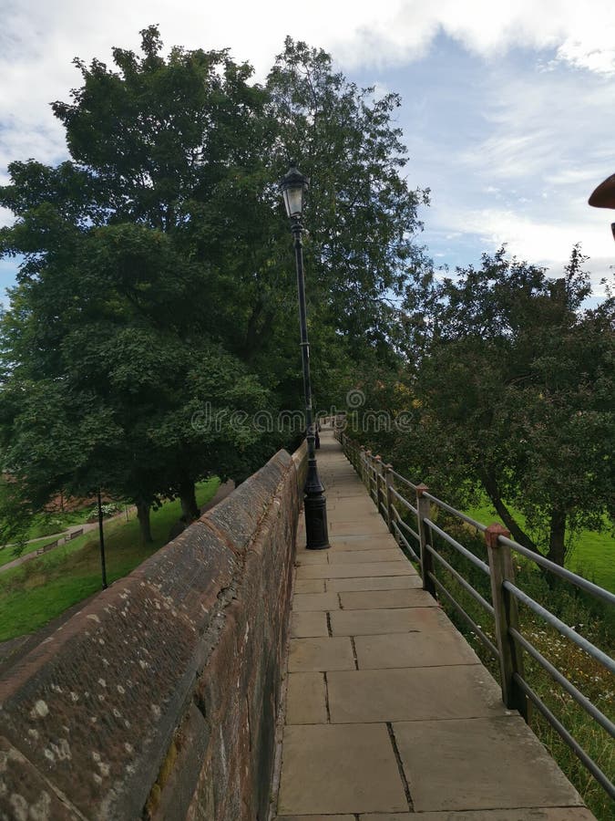 Chester Old Town Walls in August 2020 Stock Image - Image of leaf, 2020 ...