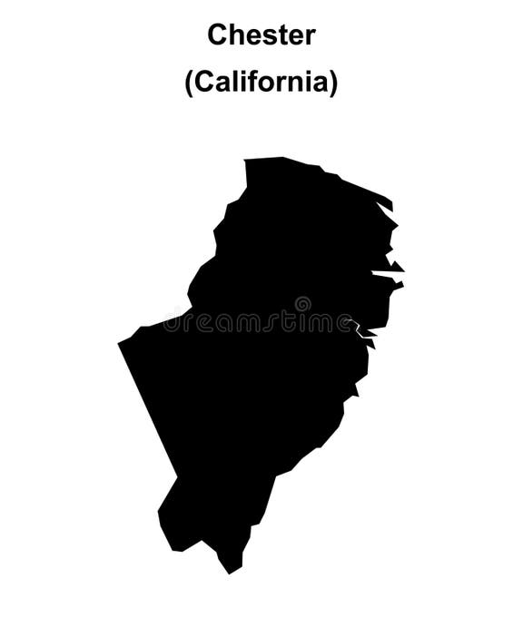 Chester outline map stock vector. Illustration of atlas - 386057397