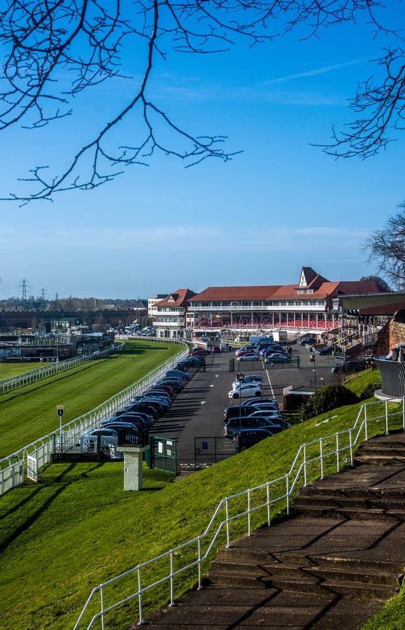 Chester Racecourse, Chester, UK Stock Photo - Image of trees, blue ...