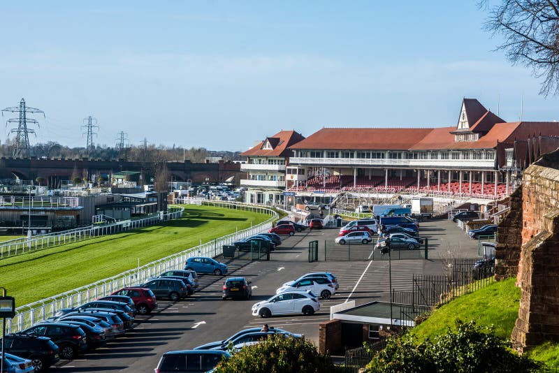 Chester Racecourse, Chester, UK Editorial Image - Image of racecourse ...