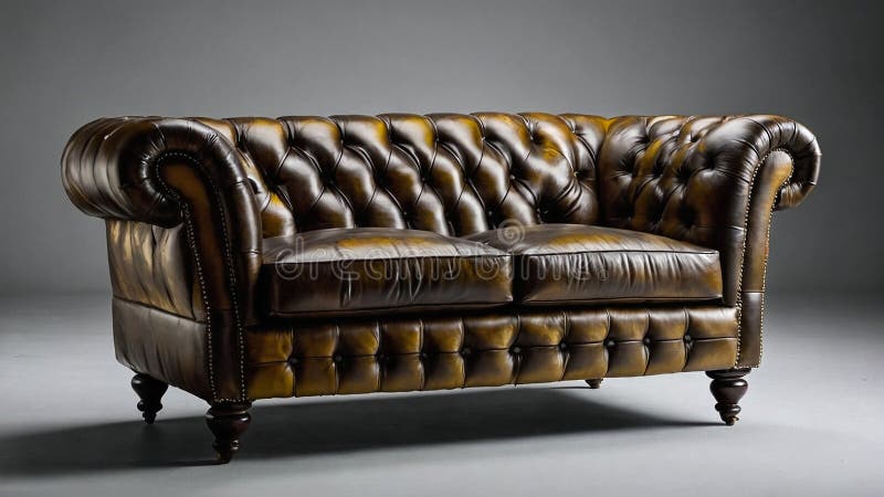 A Chester Sofa Studio Isolated Stock Illustration - Illustration of ...