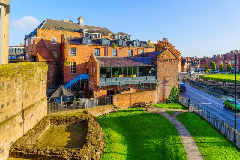 View of from the Wall in Chester Editorial Photography - Image of ...