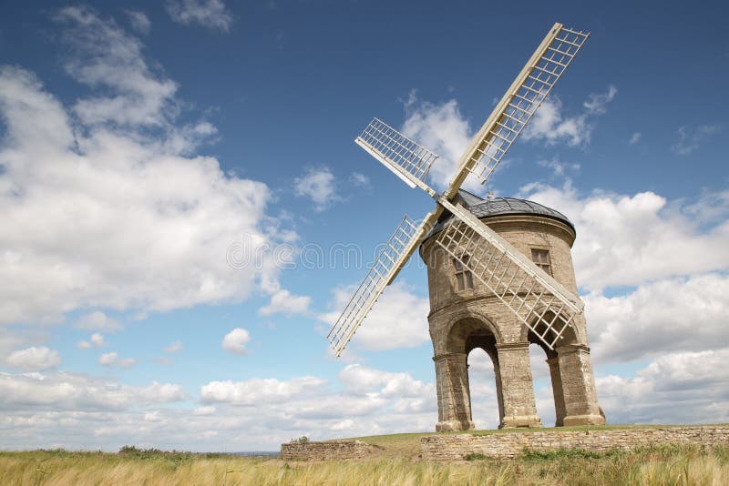 Chesterton Windmill Stone Tower Windmill with an Arched Base Stock ...