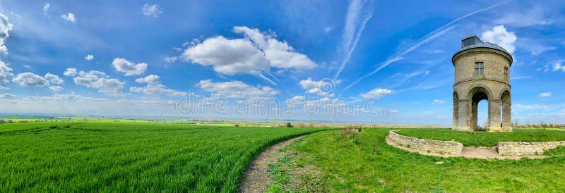 Chesterton Windmill in the Sunshine Stock Image - Image of rock ...
