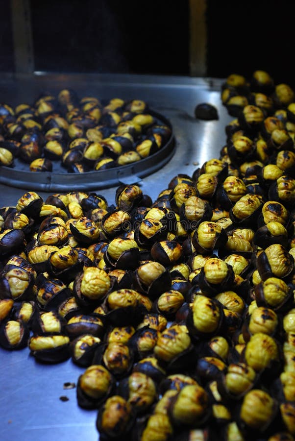 Chestnut Barbecue at Istanbul Stock Photo - Image of chestnut, beyoglu ...