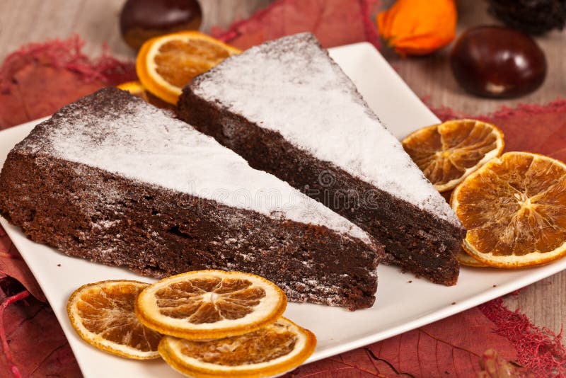 Chestnut cake stock photo. Image of tasty, calories, slice - 21749410