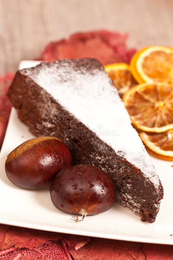 Chestnut cake stock photo. Image of gastronomy, chestnut - 21749516