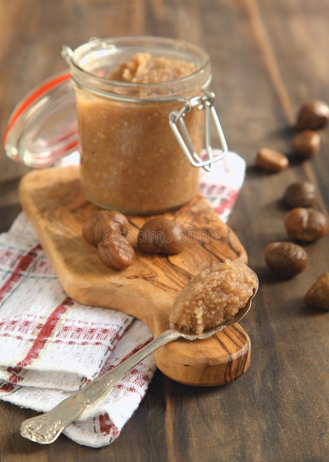 Chestnut Cream - French Dessert Stock Image - Image of creamy, closeup ...