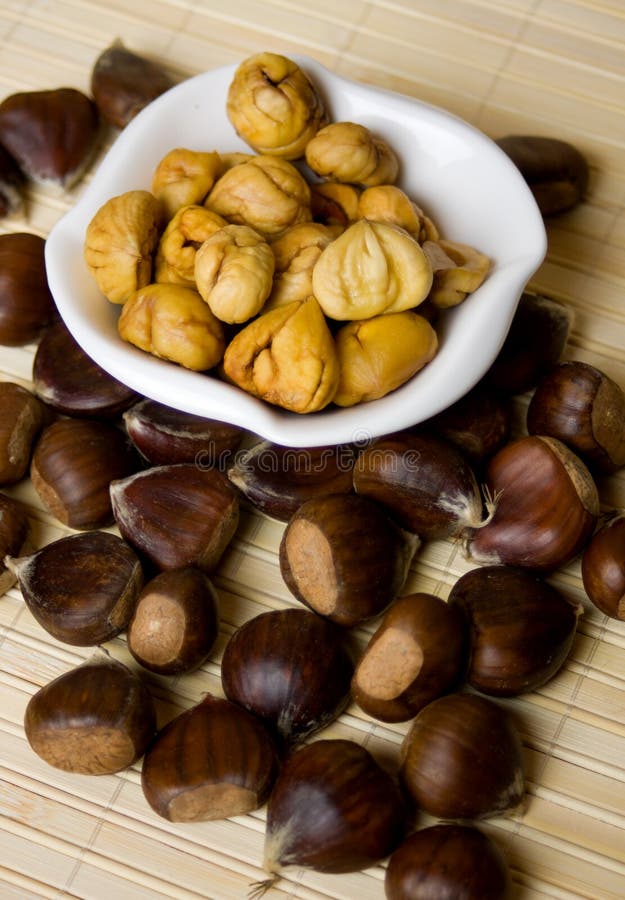 Chestnut fruit stock image. Image of peeled, food, cooked - 13010225