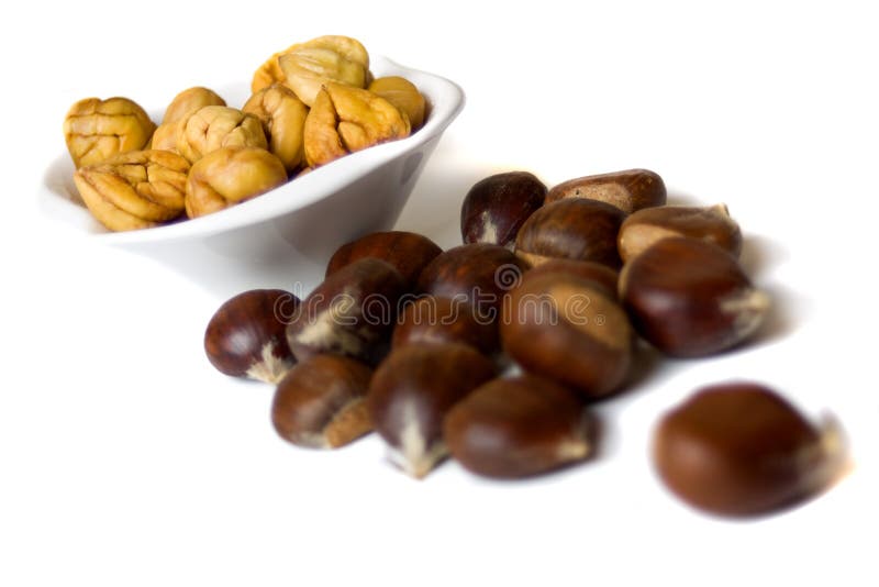 Chestnut fruit stock image. Image of peeled, food, cooked - 13010225