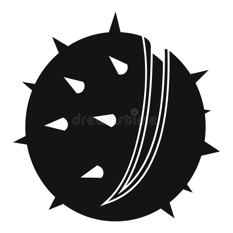 Chestnut Icon, Simple Style Stock Vector - Illustration of eating ...