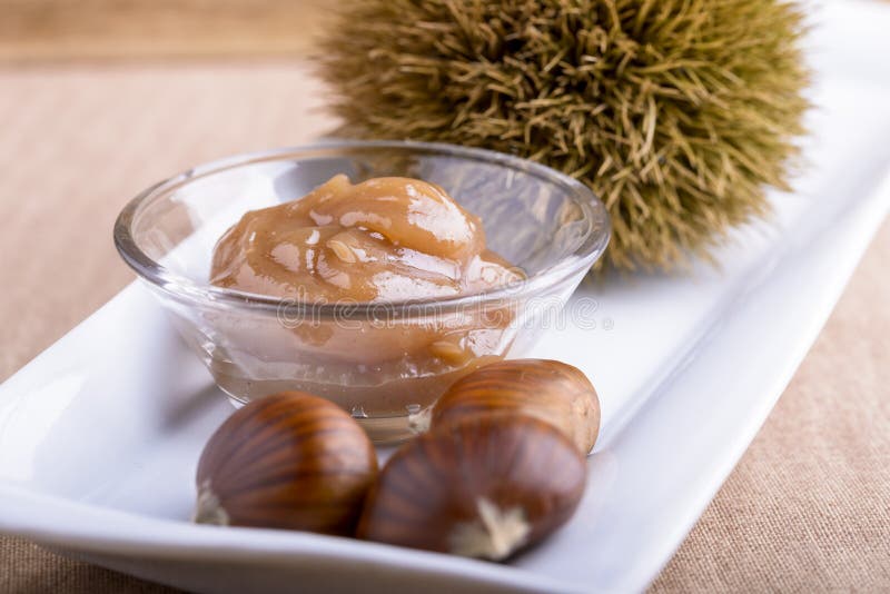 Chestnut jam stock image. Image of sweet, fruit, eating - 76406331