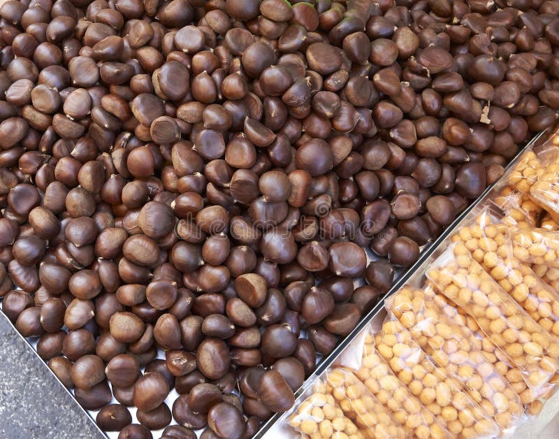 Chestnut at market stock photo. Image of food, nature - 82689568