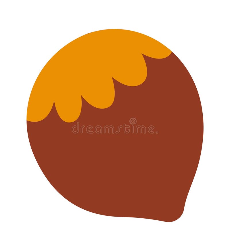 Chestnut Nut Icon stock vector. Illustration of healthy - 282982060